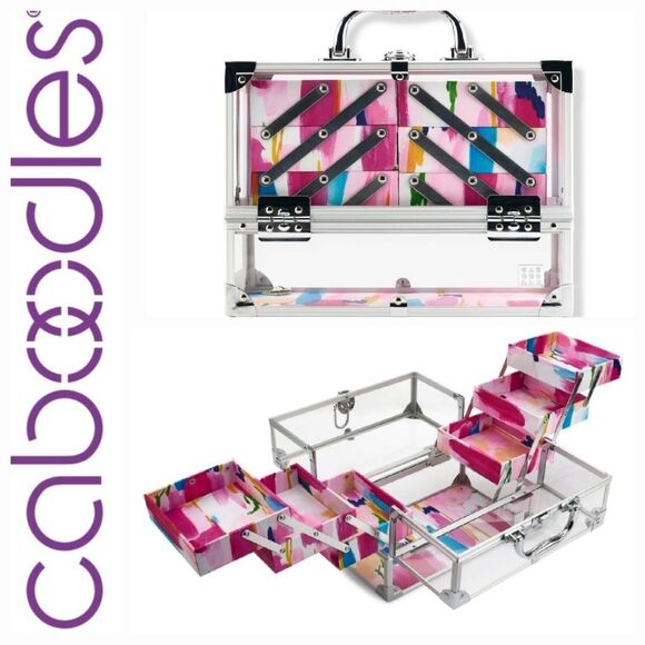 Caboodles | Bags | Caboodles Watercolor Neat Freak Cosmetic Train Case ...